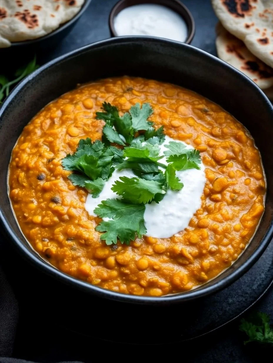 Red Lentil Dhal and Rice